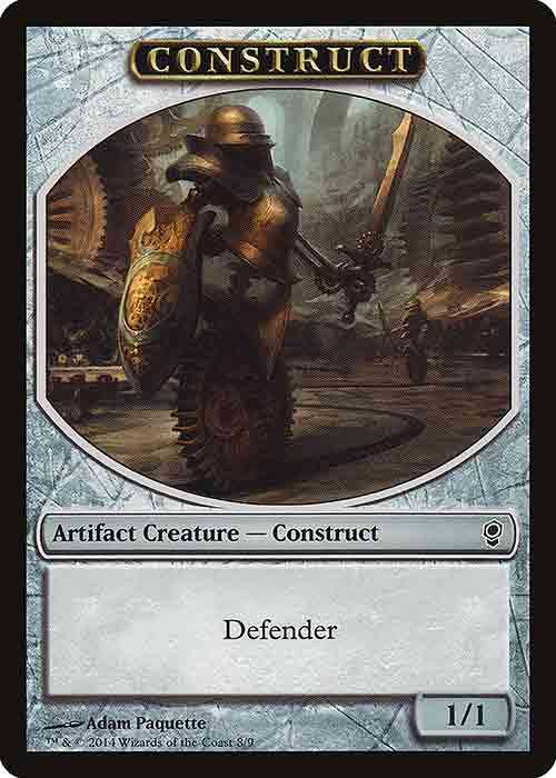 1/1 Colorless Construct Artifact Creature Token | MTG.onl Tokens