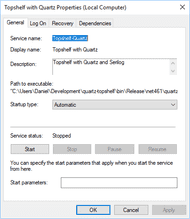 Scheduling with Quartz .NET Scheduler and Topshelf service using Serilog | Oliver Coding