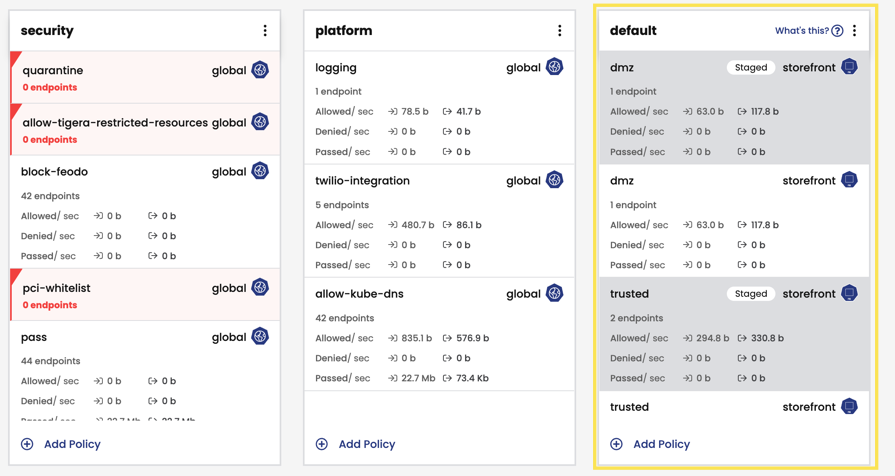 Policy tiers tutorial | Calico Documentation