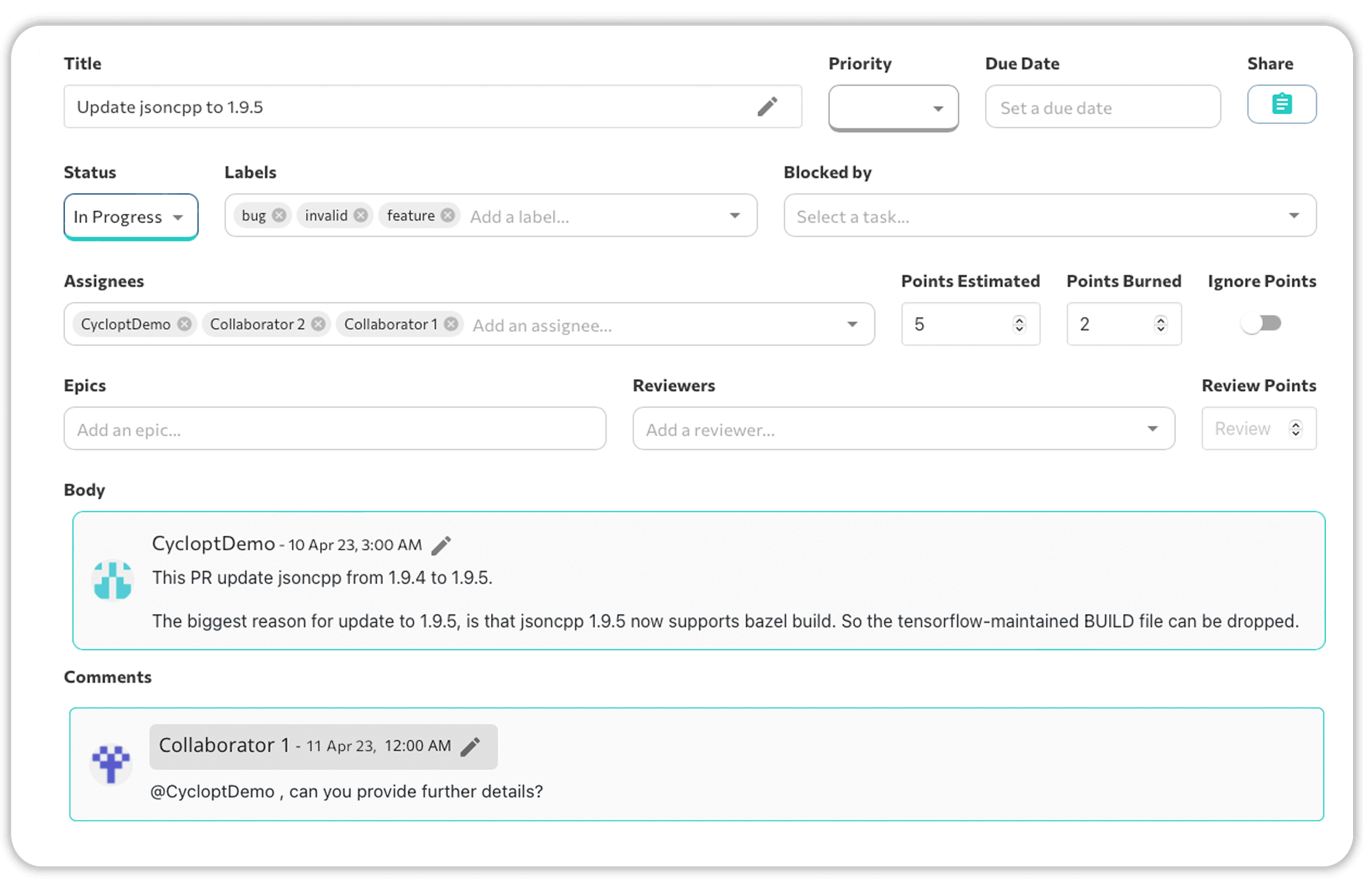 Task Management | Cyclopt