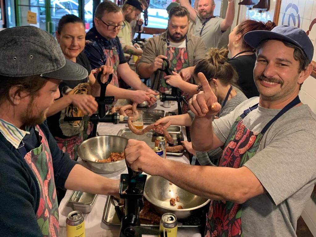 Sausage making class and lunch experience 2022 | UpNext