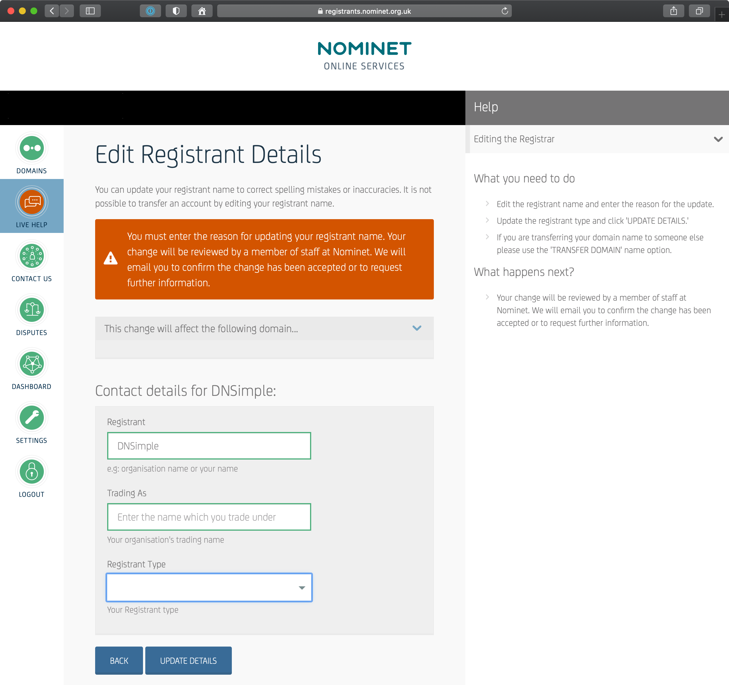 .UK Domains - DNSimple Help