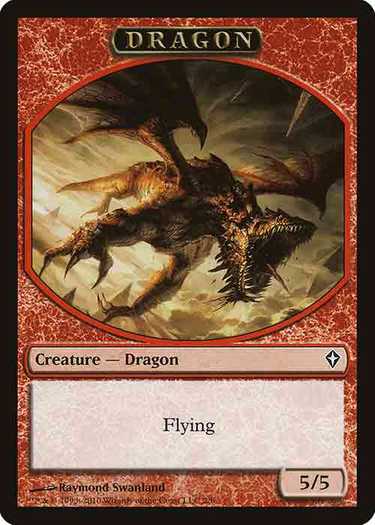 5/5 Red Dragon Creature Token | MTG.onl Tokens