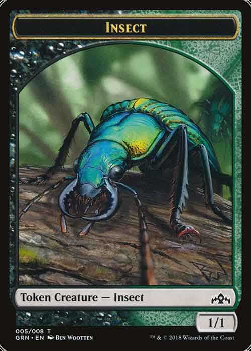 1/1 Black Green Insect Creature Token | MTG.onl Tokens
