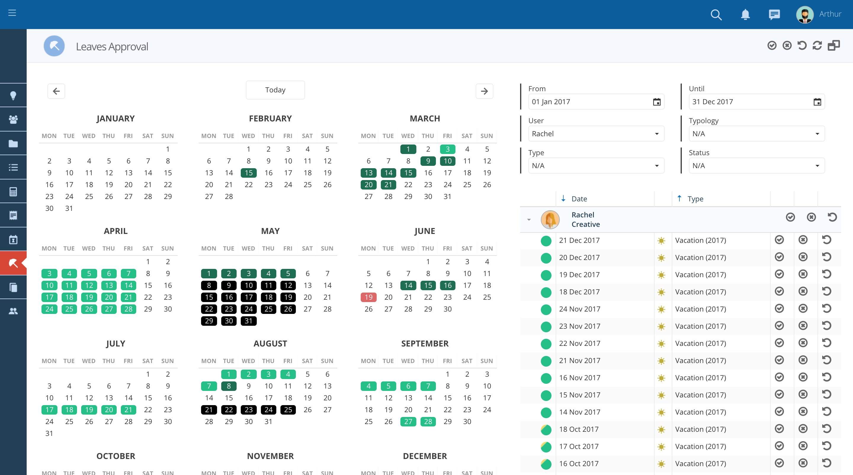 Approving Leaves | Skills Workflow’s Documentation