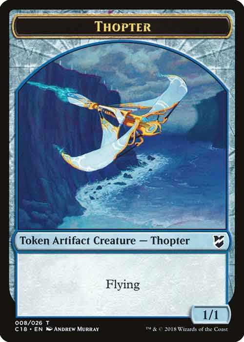 1/1 Blue Thopter Artifact Creature Token | MTG.onl Tokens