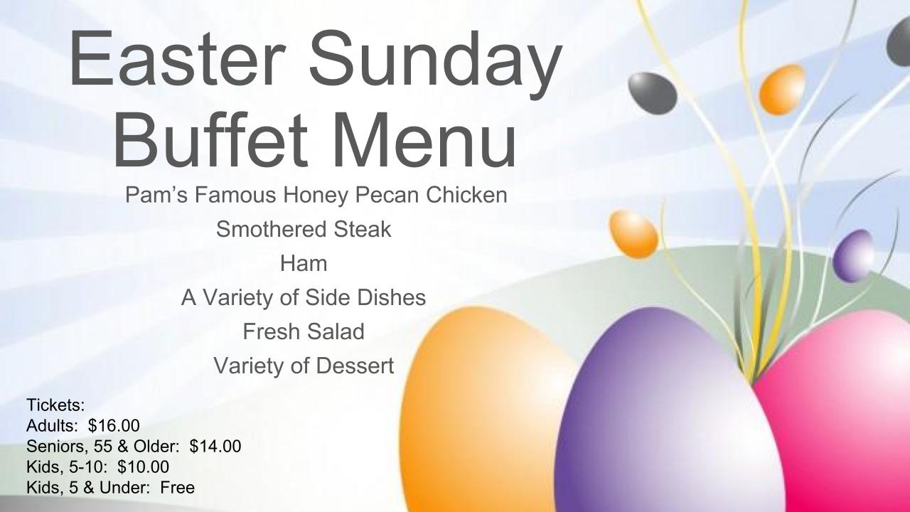 Easter Sunday Buffet | RoseGarden Banquet Hall & Catering