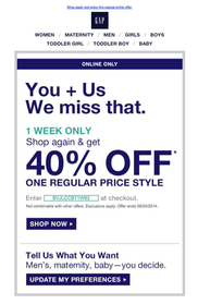 10 Best Win Back Email Examples for eCommerce Stores