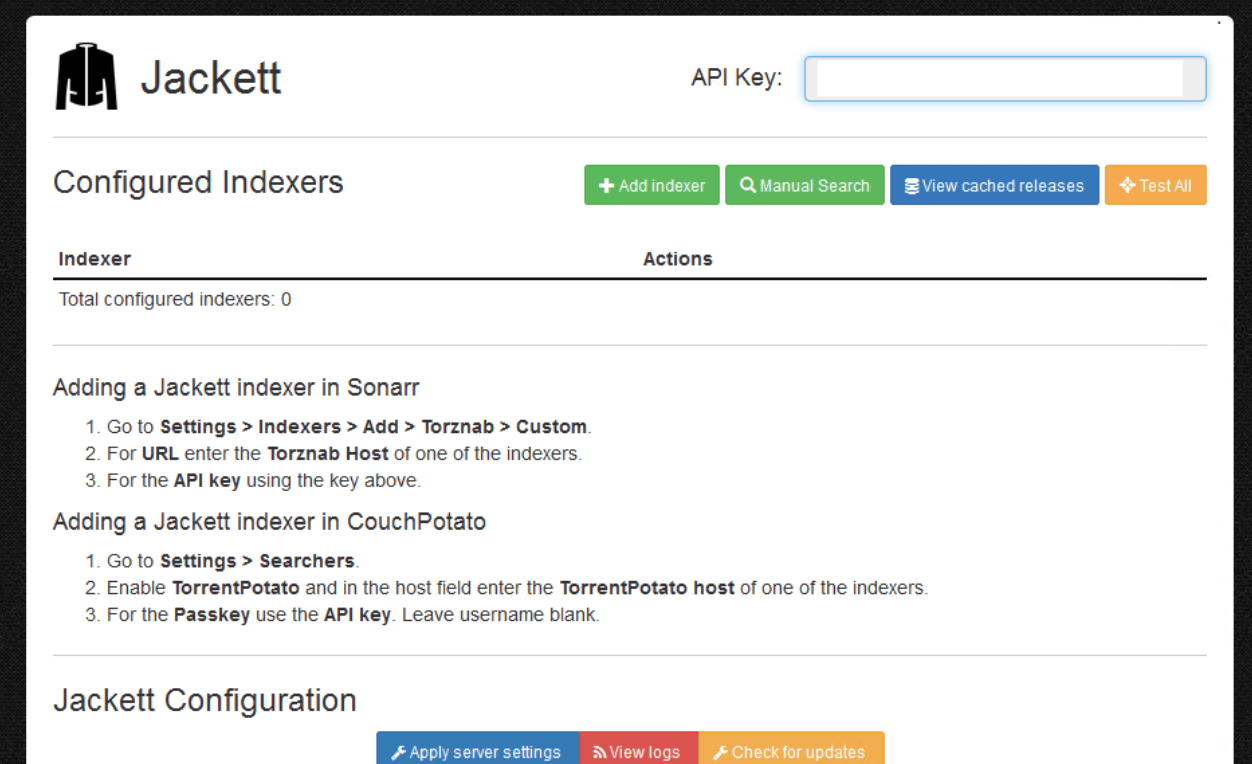 How to setup Jackett in Docker alongside Sonarr / Radarr |・∀・