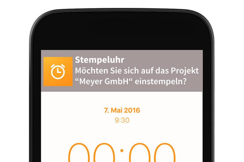 Zeiterfassung App mobil & stationär - kostenlos testen
