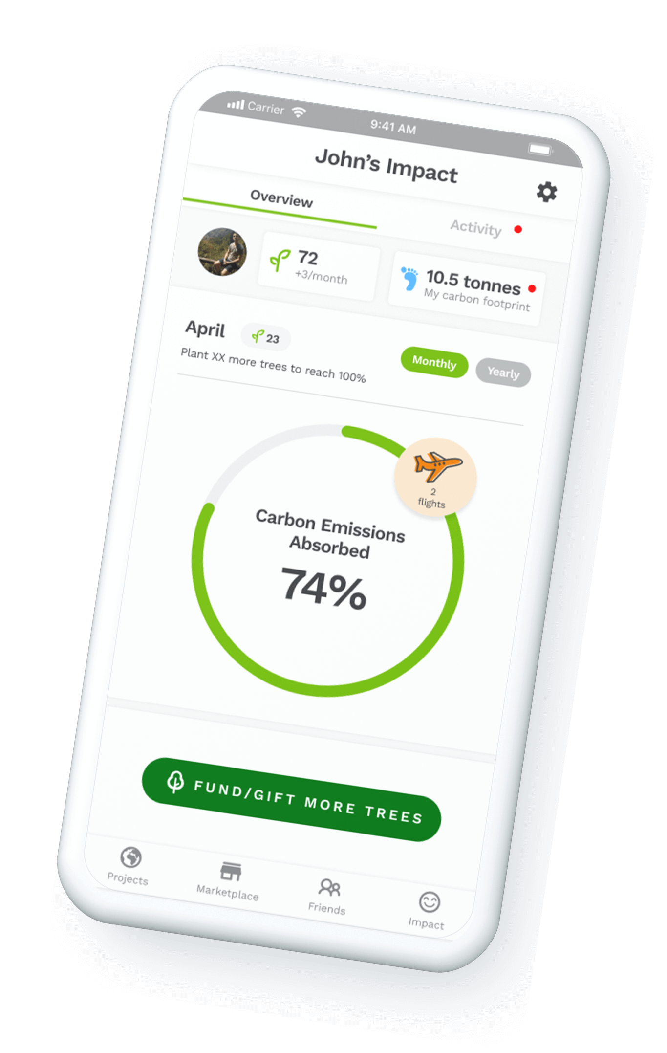 Treeapp: Plant a Tree for Free, Everyday.