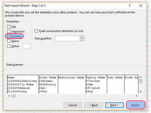 How to process a Google contacts .csv export in excel | Covve