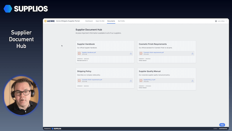 Supplios Platform Demo - Supplios