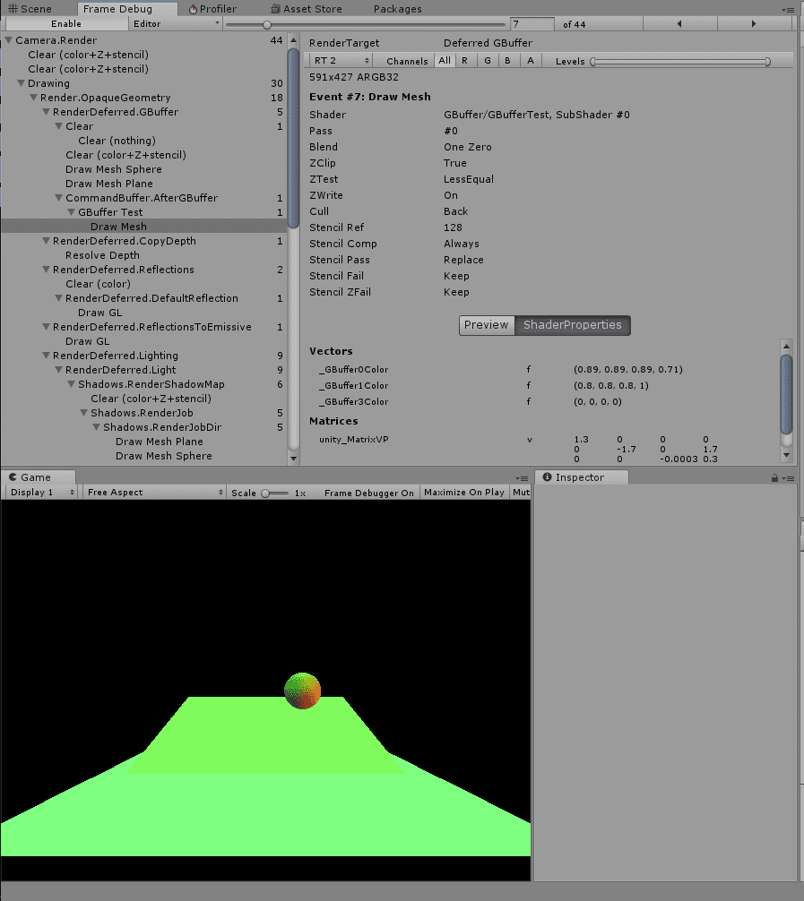 UnityのDeferredでCommandBufferを利用してGBufferをいじってみる | 測度ゼロの抹茶チョコ