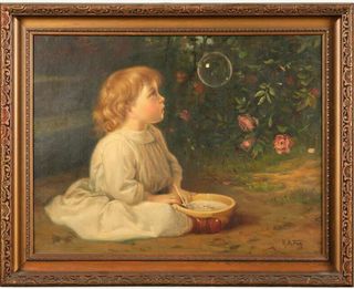 Robert Atkinson Fox Painting - Bubbles, 1900 - 19th Century American ...