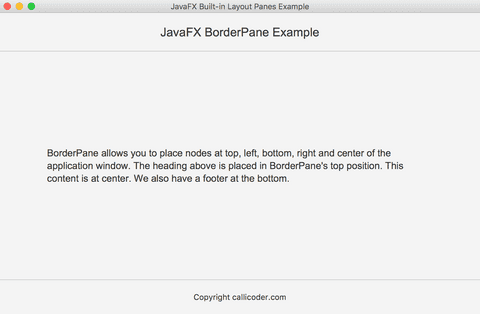 How to use Built-in Layout Panes in JavaFX | CalliCoder