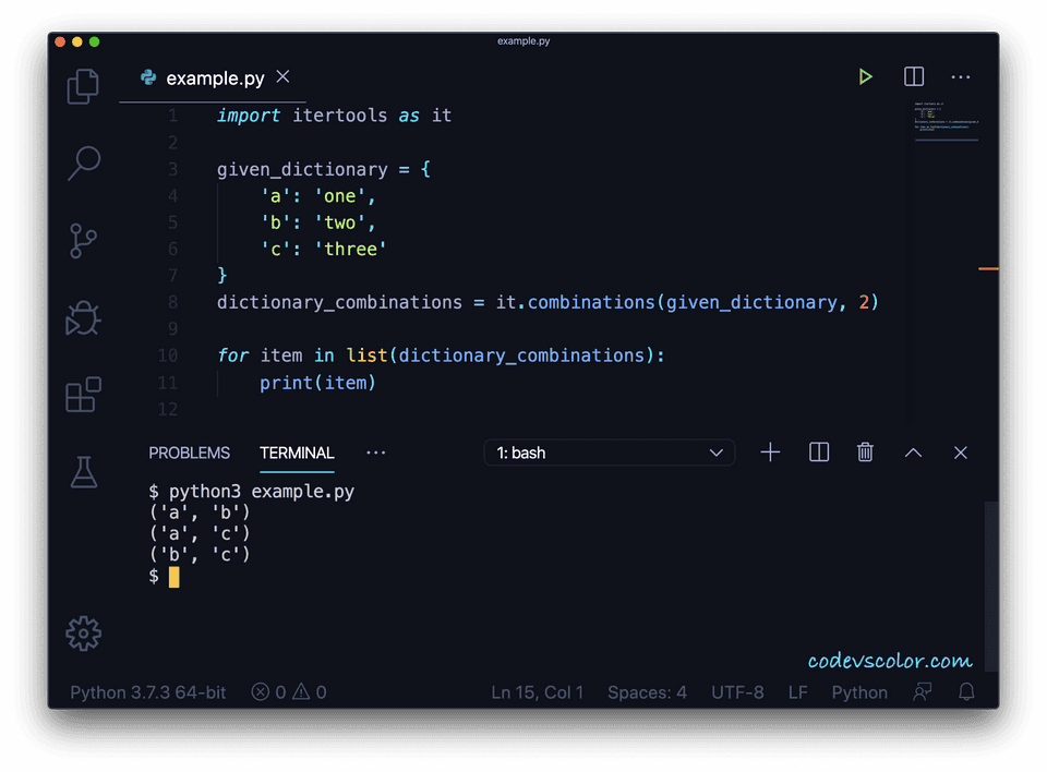 How to calculate combination in Python - CodeVsColor