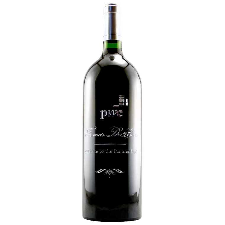Personalized Etched and Labeled Magnum Wine Bottle Gifts | EtchingX