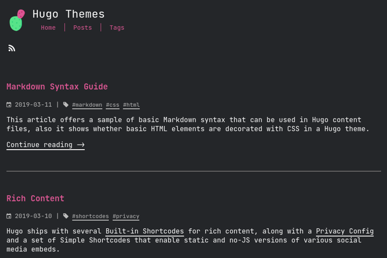 blog | Hugo Themes