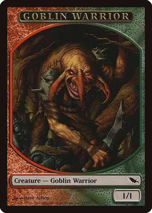 1/1 Red Green Goblin Warrior Creature Token | MTG.onl Tokens