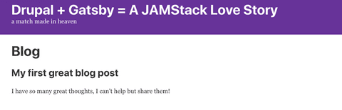 Tutorial: GatsbyJS for Drupalers; or, How to JAMStack-ify your Drupal ...