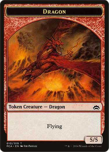 5/5 Red Dragon Creature Token | MTG.onl Tokens