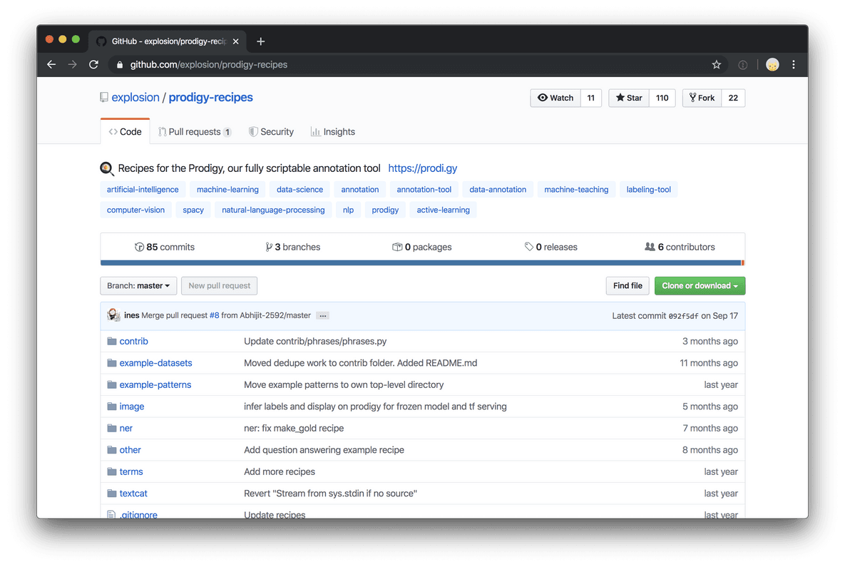 Custom Recipes · Prodigy · An annotation tool for AI, Machine Learning ...