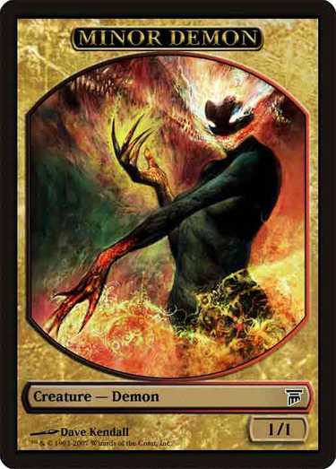 1/1 Black Red Minor Demon Creature Token | MTG.onl Tokens