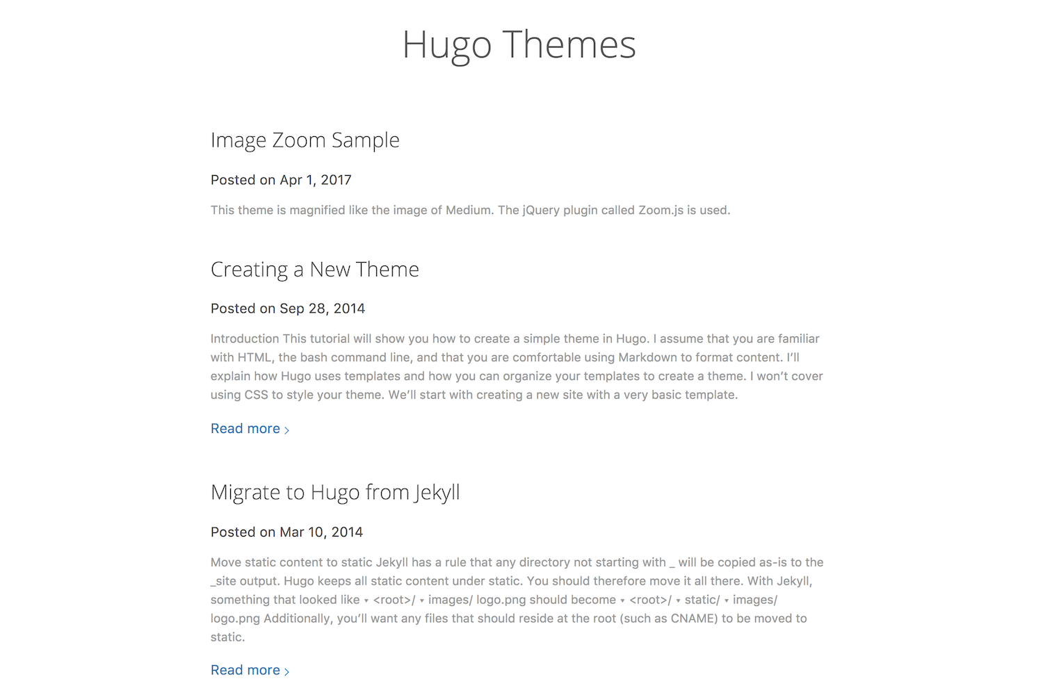 Pickles | Hugo Themes