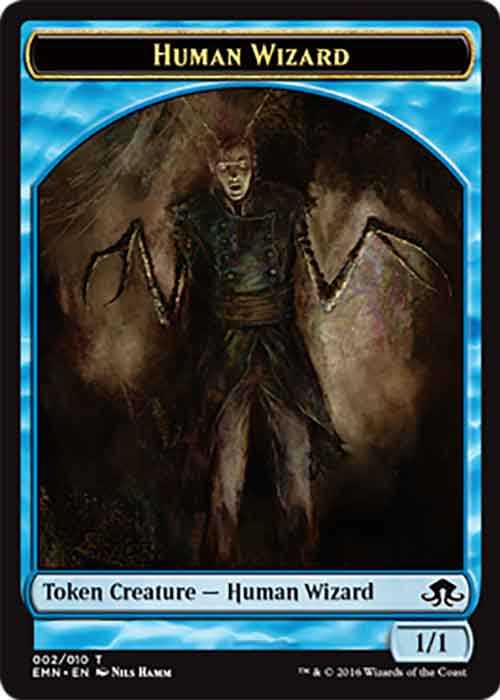 1/1 Blue Human Wizard Creature Token | MTG.onl Tokens