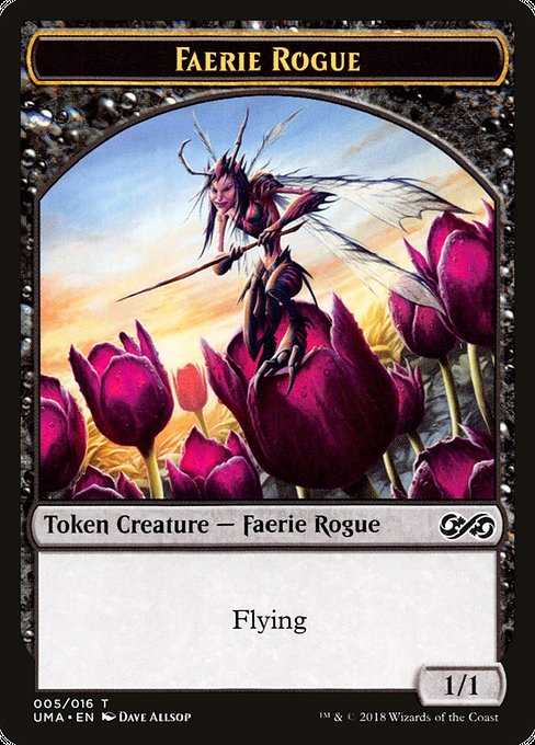 1/1 Black Faerie Rogue Creature Token | MTG.onl Tokens