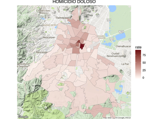 How to create crime maps of Mexico City