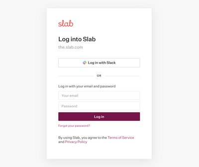 Slack Integration - Slab
