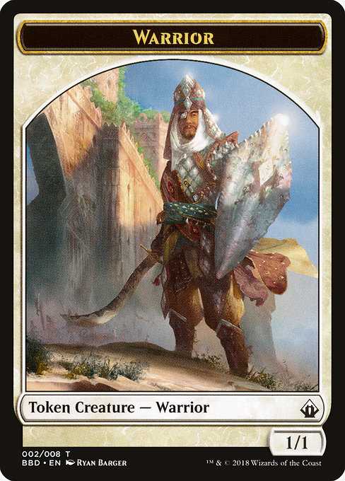 1/1 White Warrior Creature Token | MTG.onl Tokens