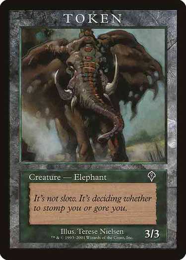 3/3 Green Elephant Creature Token | MTG.onl Tokens
