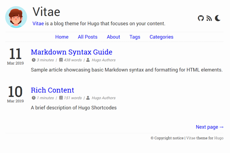 Complete List | Hugo Themes