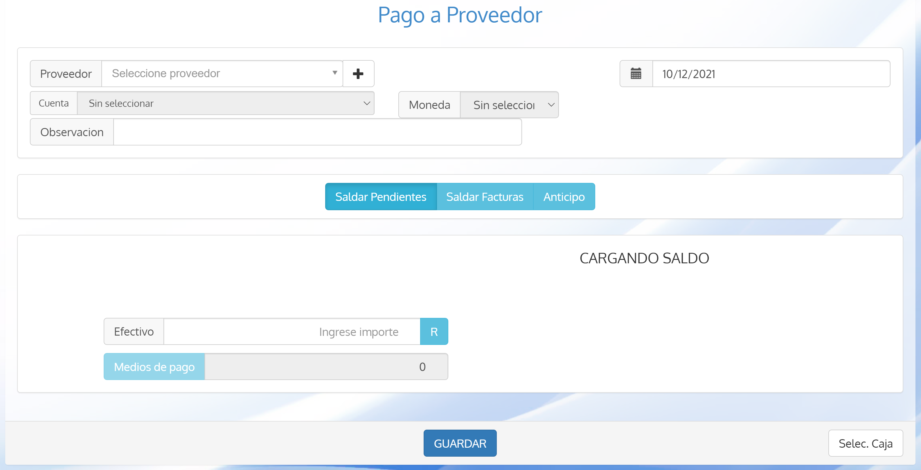 Pago a proveedores | Ninox Docs
