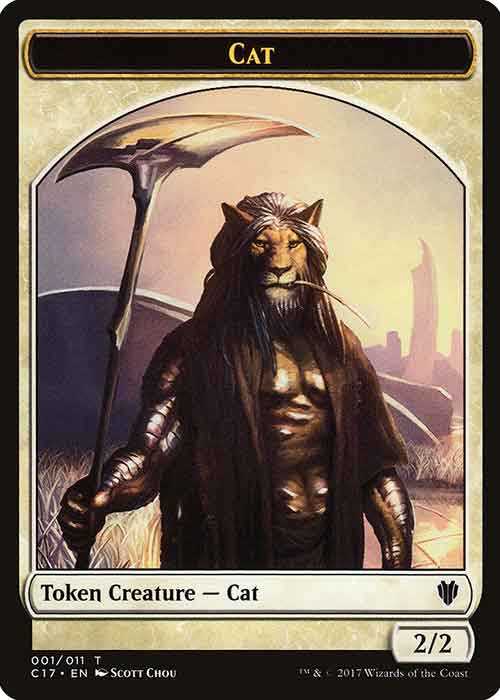 2/2 White Cat Creature Token | MTG.onl Tokens