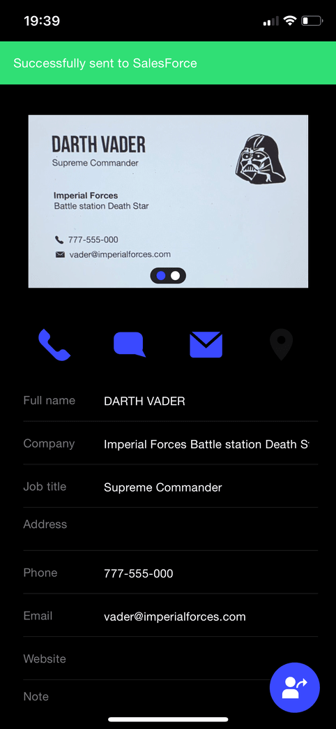 How to Scan Business Cards into Salesforce - Covve