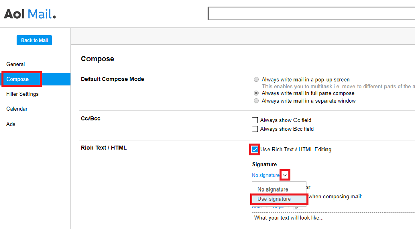How to Create an Email Signature with Logo on AOL Mail - Covve