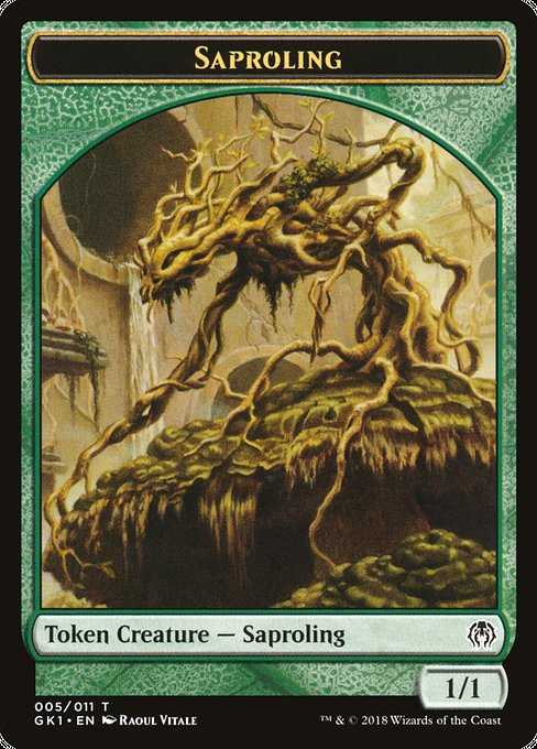 1/1 Green Saproling Creature Token | MTG.onl Tokens