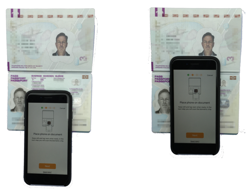 Passport Scanning Positions · Svipe ID