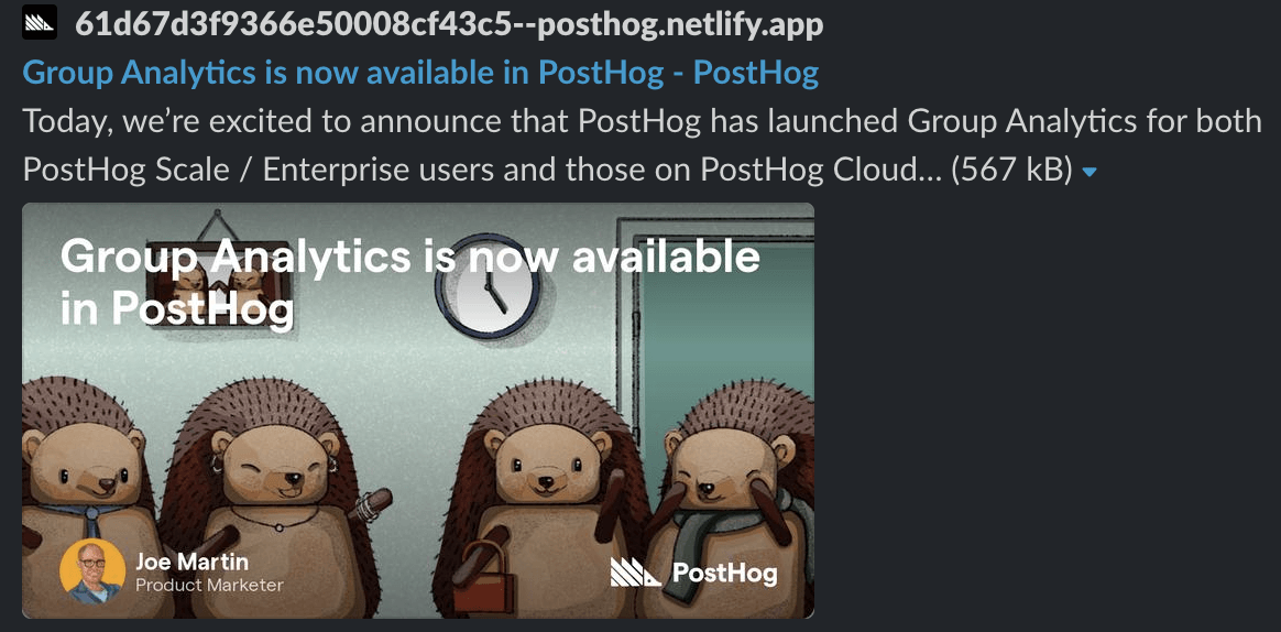 Using Gatsby and Puppeteer to create dynamic Open Graph images - PostHog
