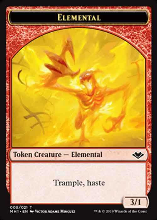 3/1 Red Elemental Creature Token | MTG.onl Tokens