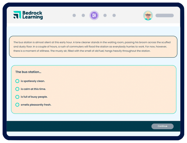 Bedrock Learning | Reading Test | Bedrock Learning