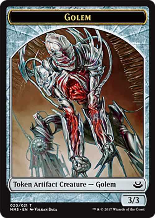 3/3 Colorless Golem Artifact Creature Token | MTG.onl Tokens