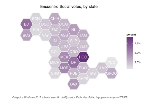 Maps of the 2015 Mexican Election