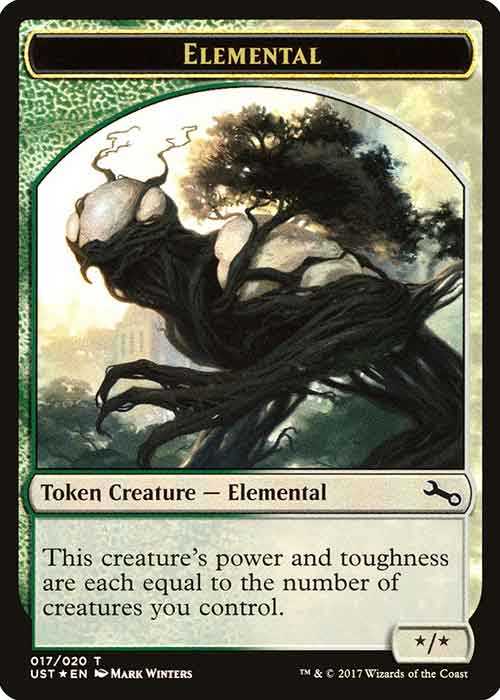 Green White Elemental Creature Token | MTG.onl Tokens