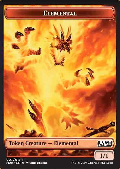 1/1 Red Elemental Creature Token | MTG.onl Tokens