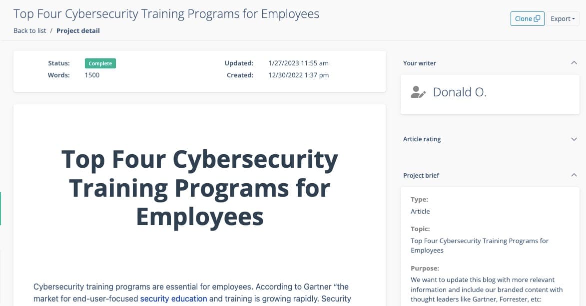 Quality content writing service for your business - Penmo